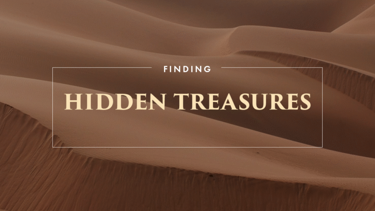 Finding Hidden Treasures – Palma Ceia Baptist Church